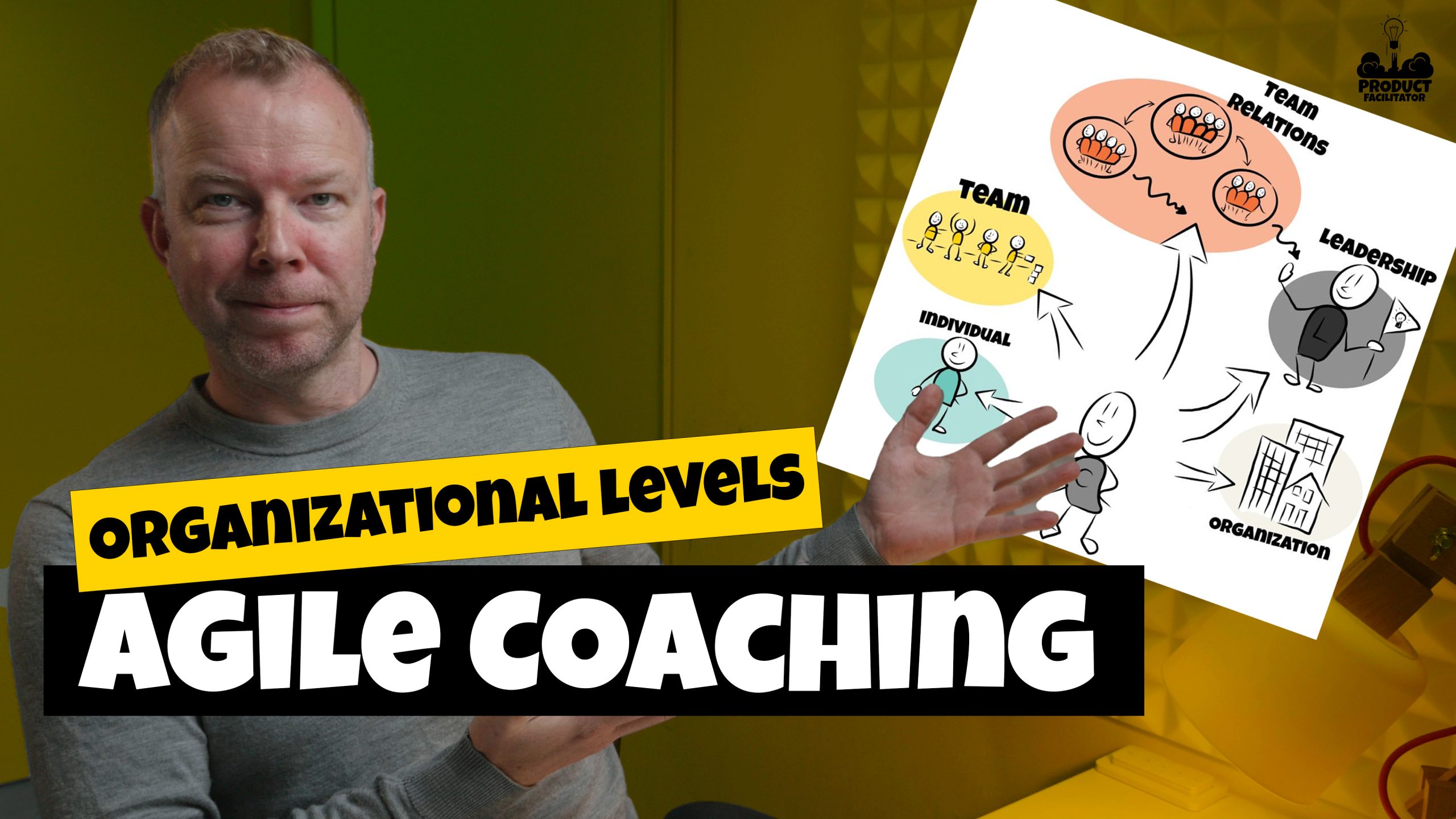 Different Organization Levels of Agile Coaching - Product Facilitator